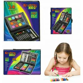 86 Piece Craft and Art Set - Kids Colouring Kit with Crayons and ...
