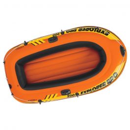 Intex Explorer Pro 200 Inflatable Two Person Raft Boat Set - Orange