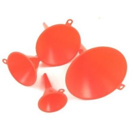 Funnel In 4 Sizes, Funnel Diameters Sizes 110mm, 100mm, 75mm, and 50mm