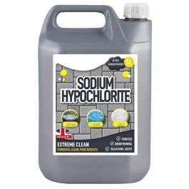 Sodium Hypochlorite 5L High Strength 15% Brick, Driveway, Moss & Patio ...