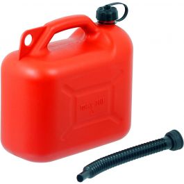 Fuel Can 5L Red Large Petrol Diesel Jerry Can Canister + Flexible Spout
