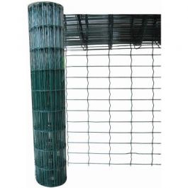 Green PVC Coated Steel Mesh Fencing Wire Garden Galvanised Fence Border