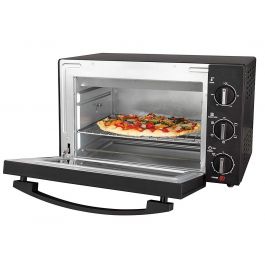 20 Ltr Compact Mini Electric Oven RotisserieToaster Black Counter Table Top