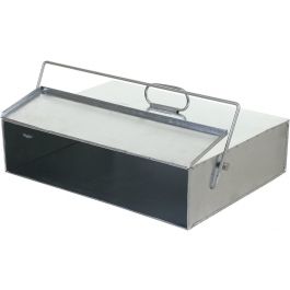 Ash Carrier Galvanised Metal Hot Tidy Box Container Fireplace Pan ...