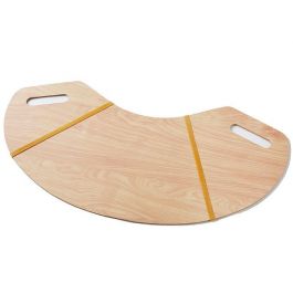 Wooden Oversized Gently Curved Armchair Lap Table Laptop All Purpose ...