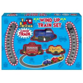 Kids Plastic Junior 8 Piece Colourful Train Set Ideal Gift for Children