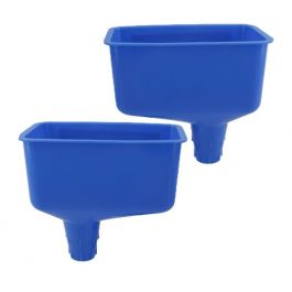 2X EXTRA LARGE TRACTOR FUNNEL RECTANGULAR SQUARE OIL FUEL PETROL DIESEL